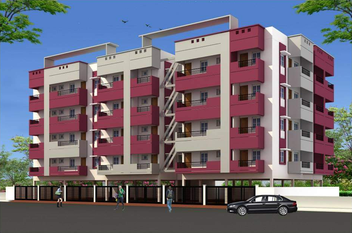 For Sale: 2 & 3 BHK Apartments opposite RTO in 100 Feet Road ...